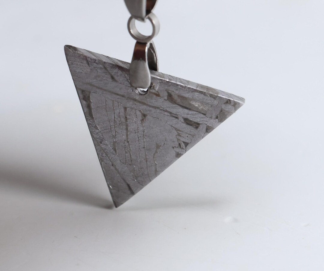 Natural Iron Meteorite Triangle Pendant，meteorite Jewelry Necklace ...