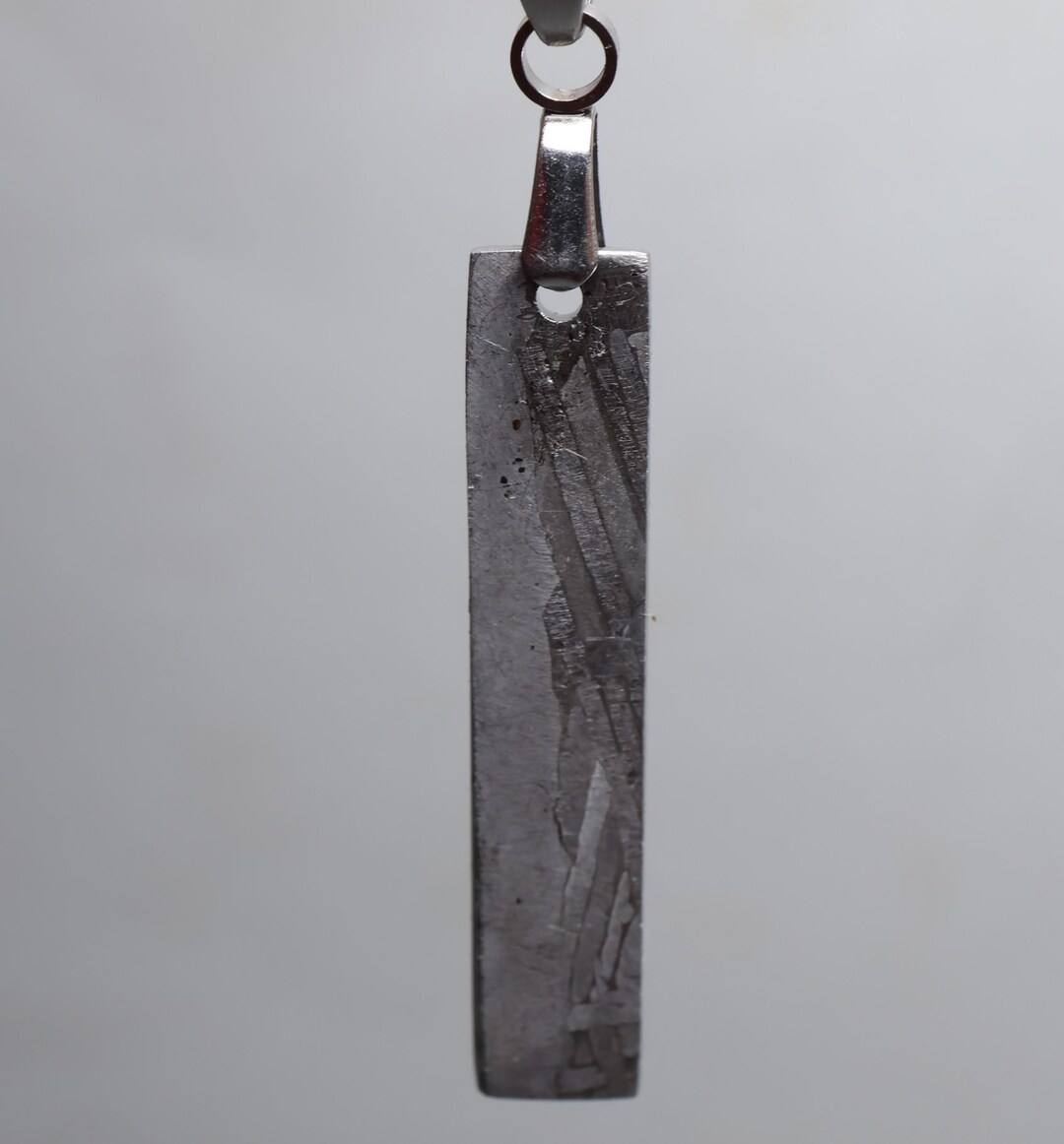 Natural Iron Meteorite Pendant，meteorite Rectangle Jewelry Necklace ...