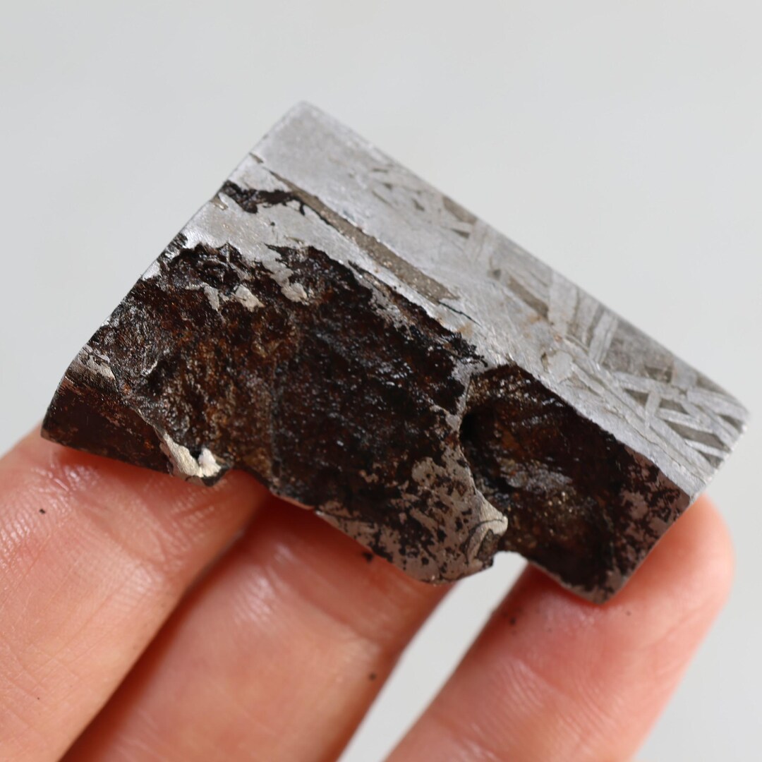 Iron Meteorite Slice 63g,natural Etched Pattern,meteorite Collectible ...