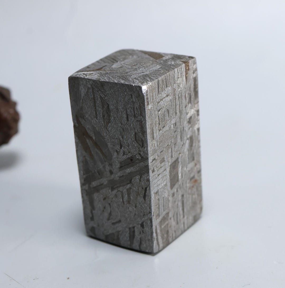 Natural Iron Meteorite Specimen (122g) , Square Meteorite Collectible ...