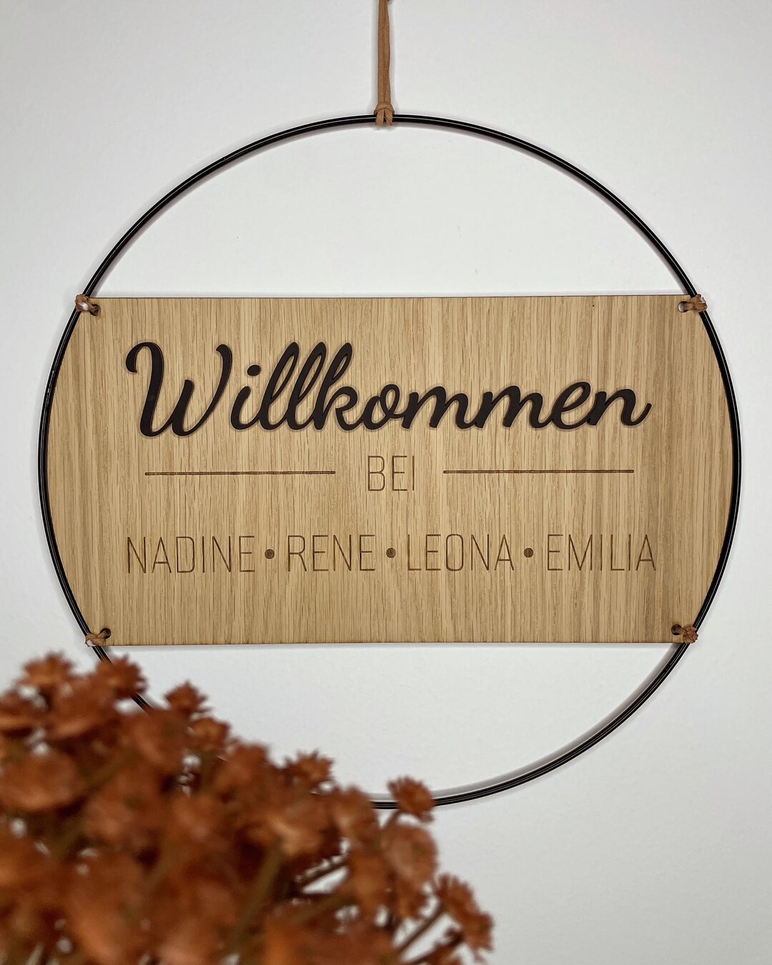 Door Wreath Welcome Loop - Etsy