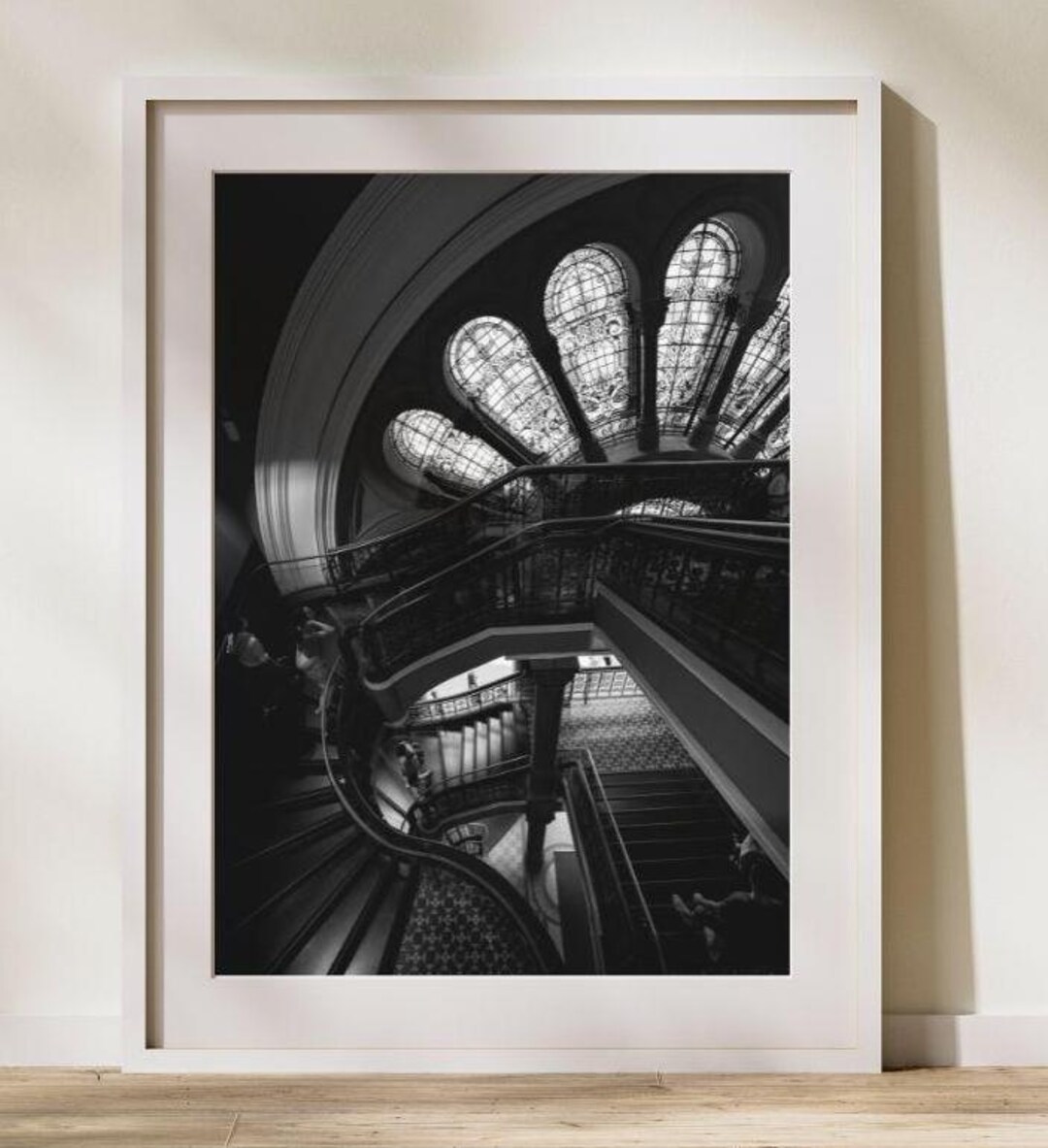 Fine Art Photo Print | QVB Stairs and Stained Glass - Etsy