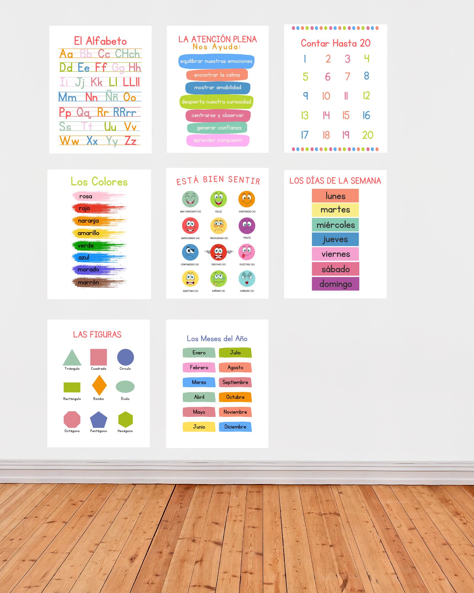 Spanish Educational Posters, Learn Spanish, Spanish Classroom Posters ...