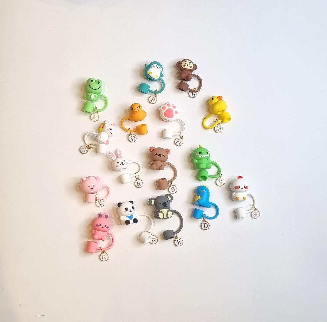 Cute Animal Straw Cap for Stanley Tumbler Cup Accessory Straw ...