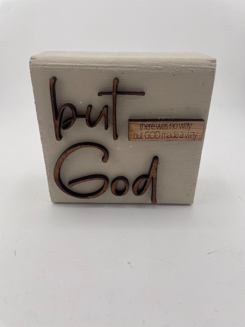 Mini “but God” Sign – Faith-inspired Decor - Etsy
