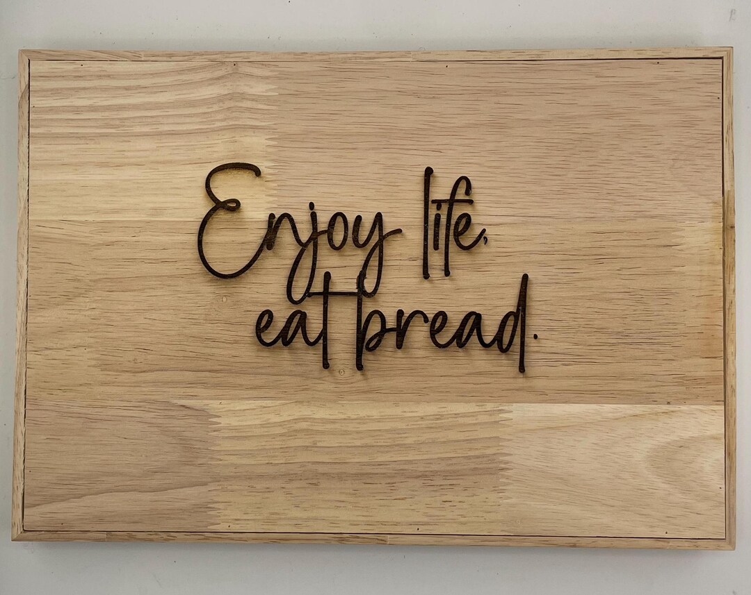 Bread Board With Crumb Tray, Bamboo Made, Use for the Kitchen - Etsy