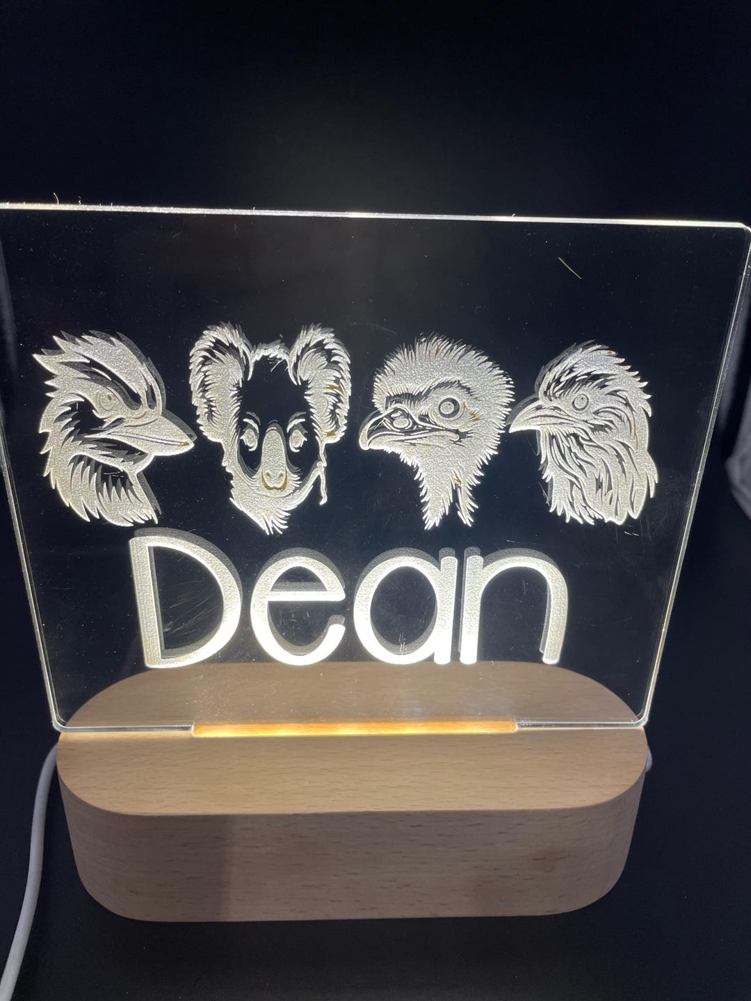 Australian Animals Nightlight Personalized LED Nightlight, Dimmable ...