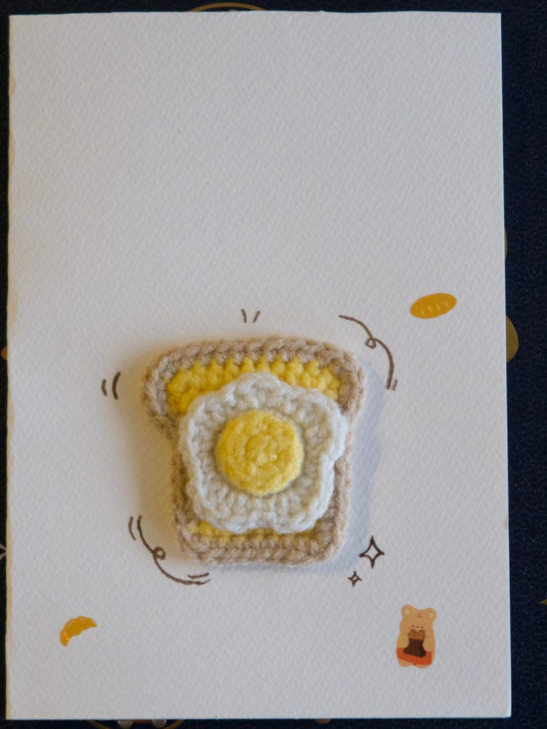Handmade Crochet Greeting Cards - Set of 5 | Personalized Messages ...