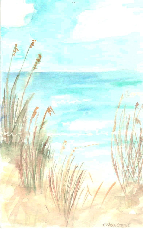 Simple Beach Scene Paintings