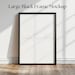 Large Black Frame Mockup | PSD & PNG | Digital Art Print Mockup | Smart ...
