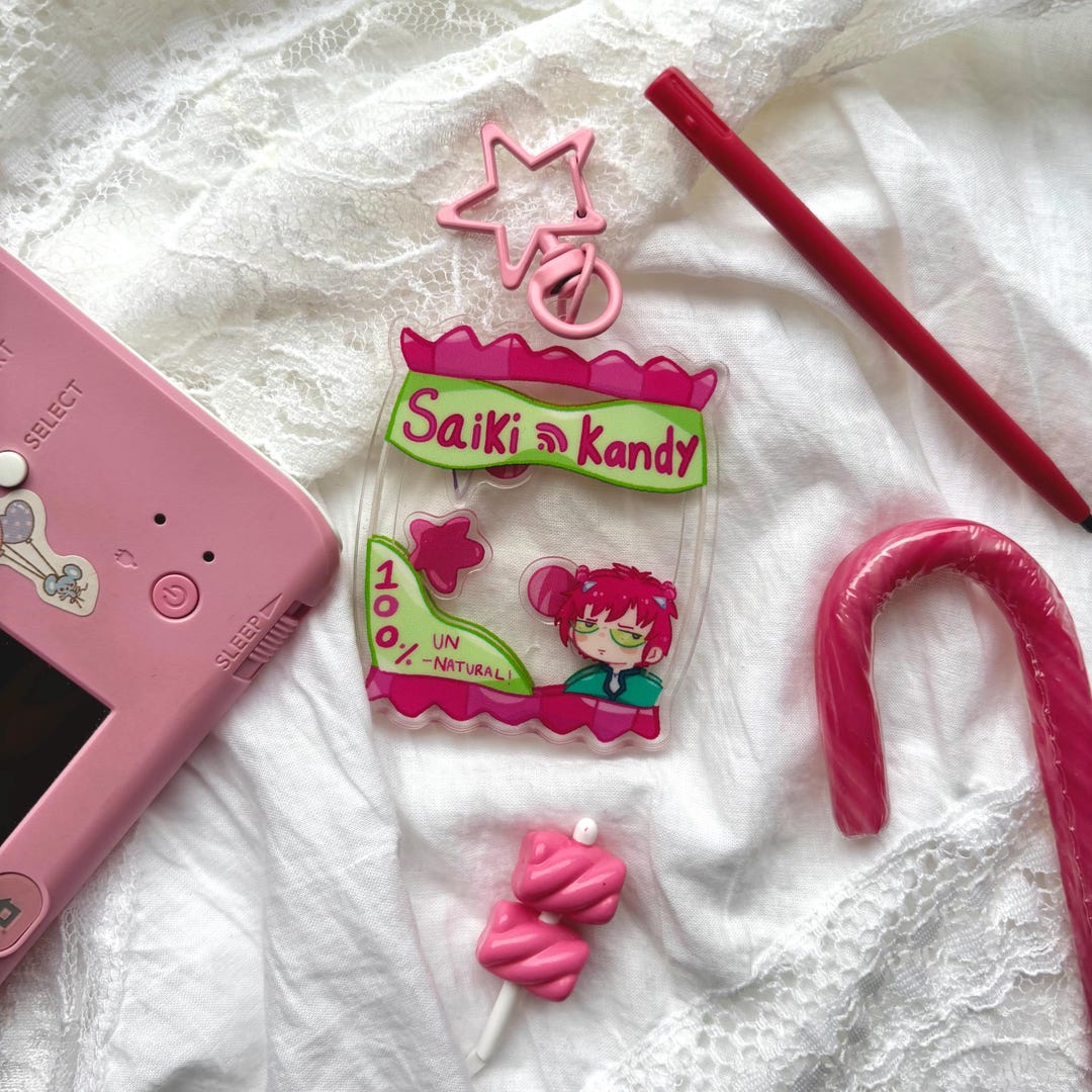 2.7 Inch Saiki K Shaker Keychain - Etsy