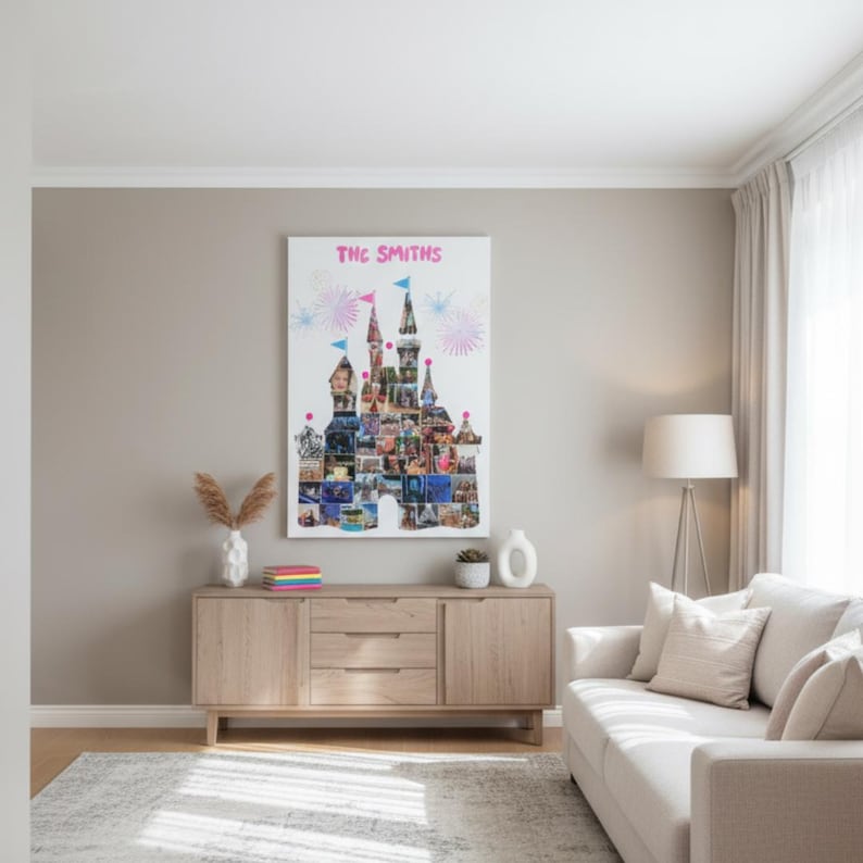 Disney World Picture Frame, Custom Disney Collage Frame, Disney ...