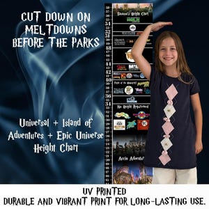 Harry Potter Ride Height Chart: Universal Studios Growth Tracker - Etsy