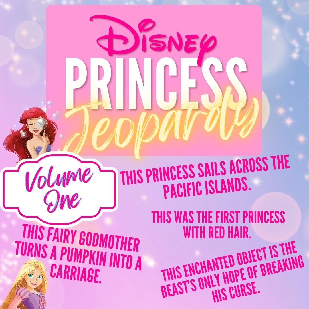 Princess Jeopardy Game, Trivia for Parties (digital Download) - Etsy