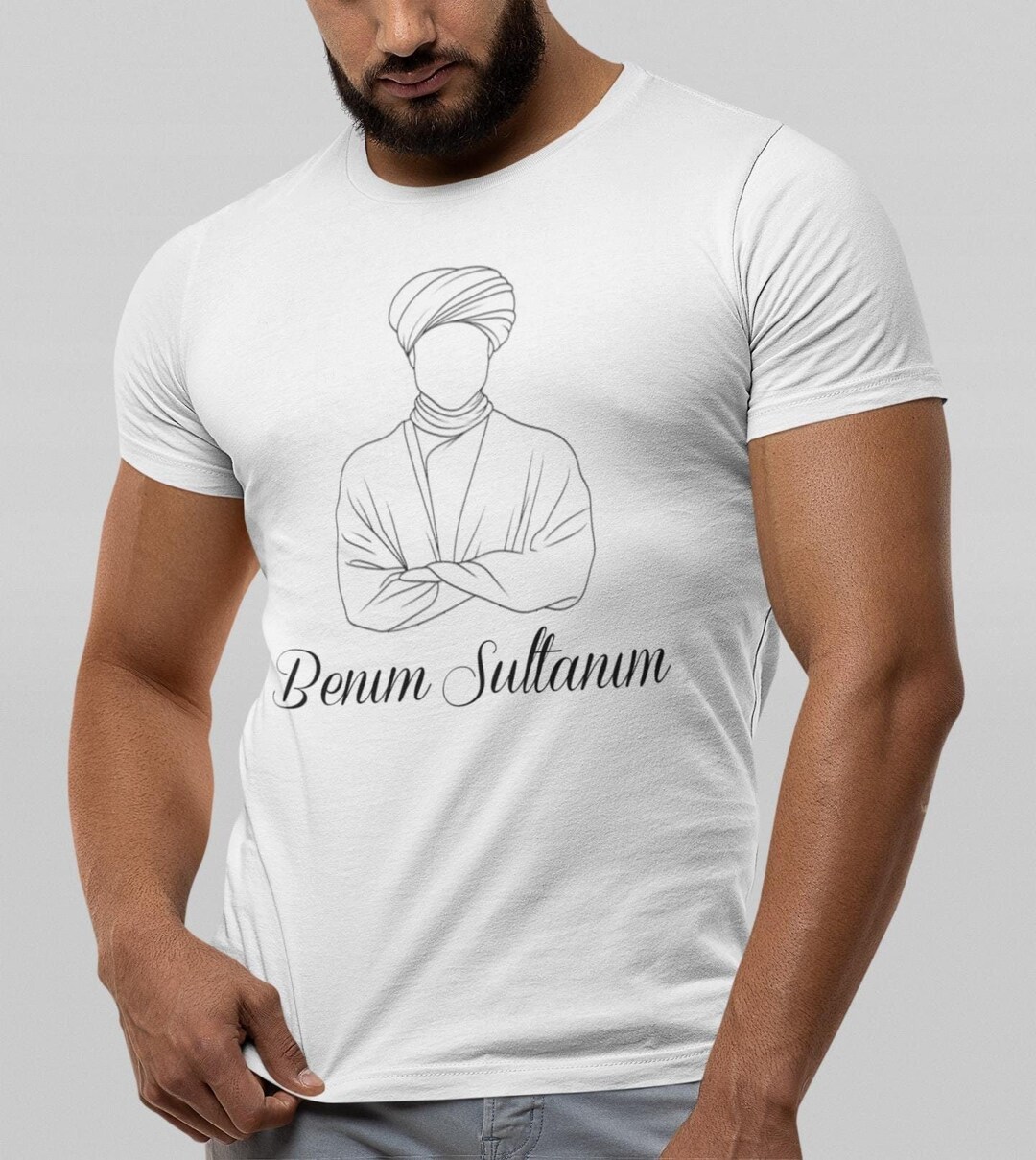 My Sultan "benim Sultanim" Minimalist Shirt, Ottoman Line Art Drawing T ...
