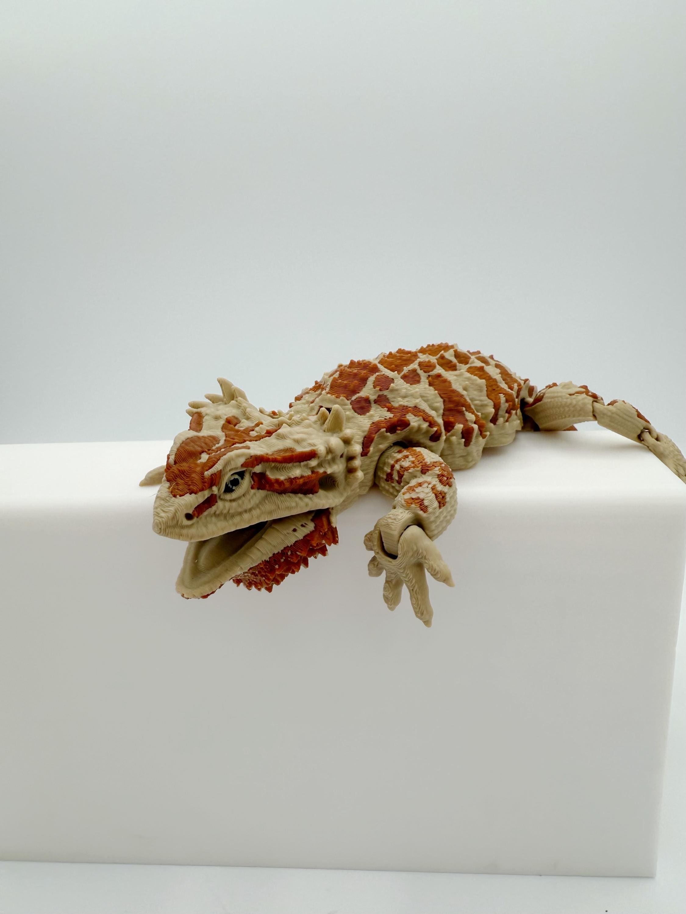 Bearded Dragon – 3D Printed Articulated Lizard Toy | Poseable Reptile ...