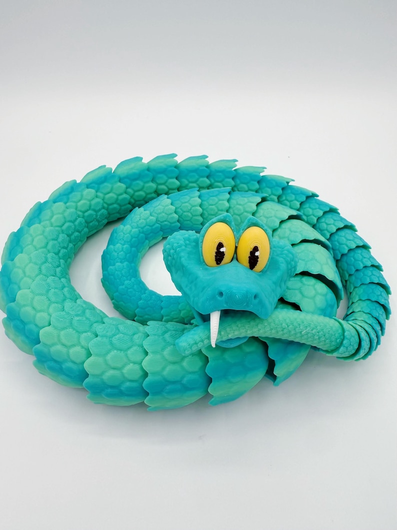 3D Printed Articulated Zootopia2 Gary Snake – Articulated Cartoon ...