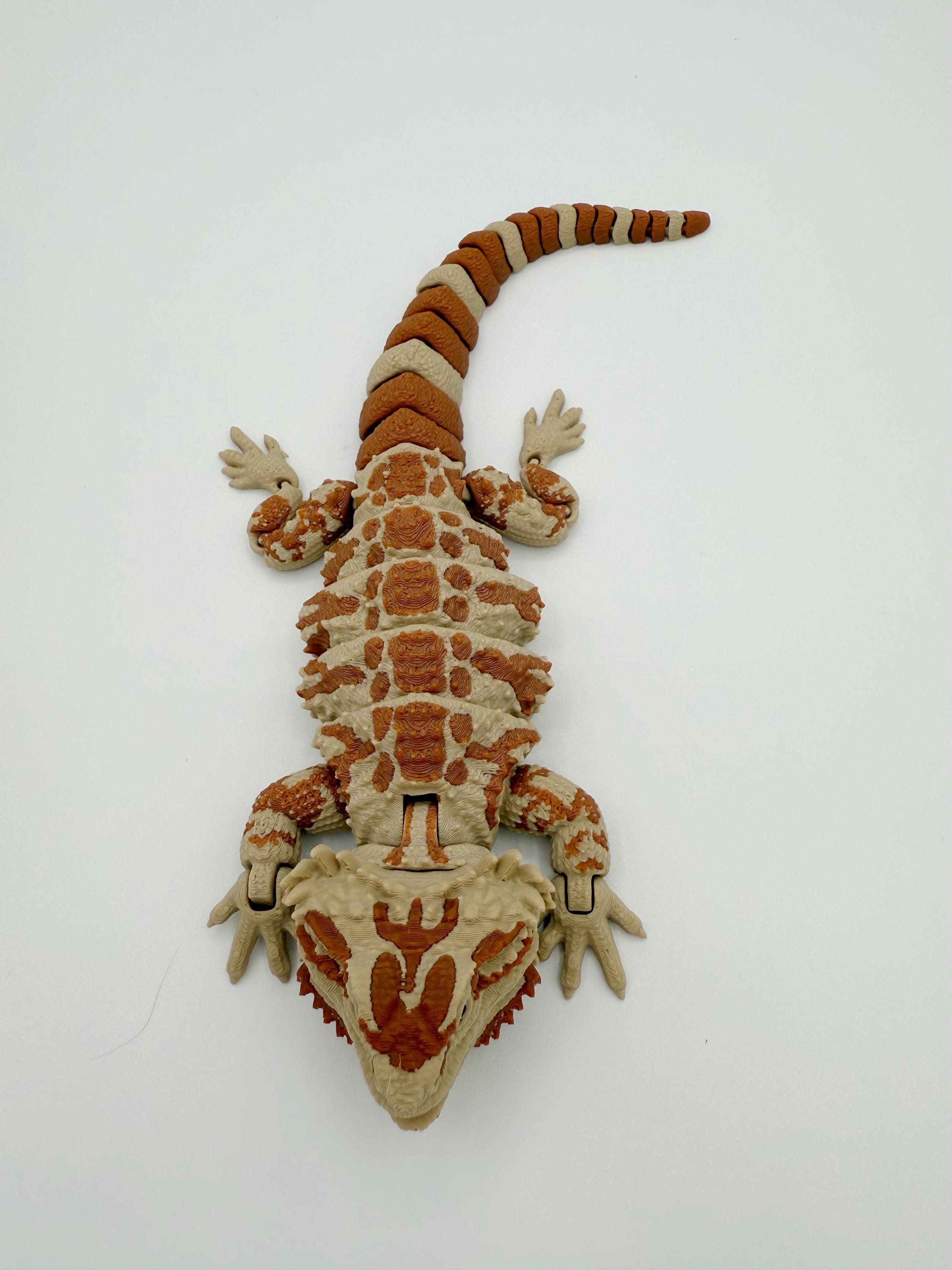 Bearded Dragon – 3D Printed Articulated Lizard Toy | Poseable Reptile ...