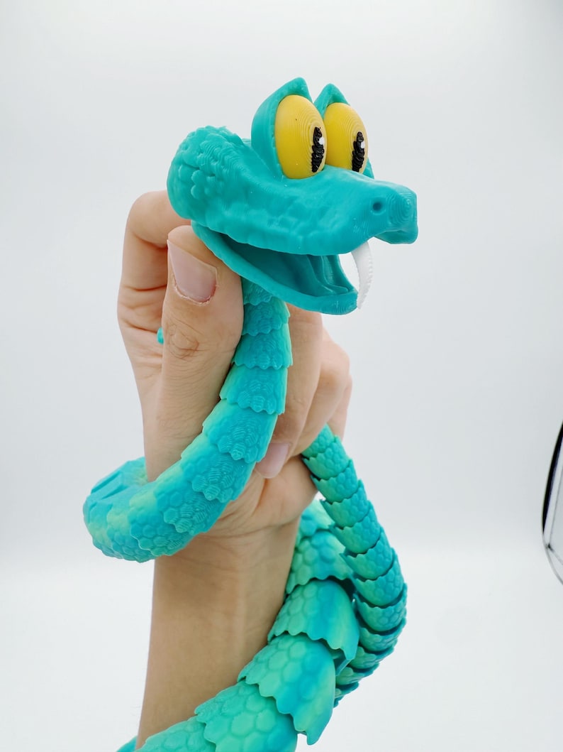 3D Printed Articulated Zootopia2 Gary Snake – Articulated Cartoon ...