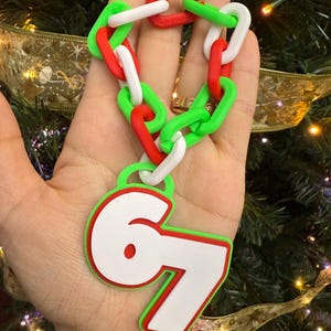 67 Holiday Chain – 3D Printed Elf Accessory | Christmas Spirit Necklace ...