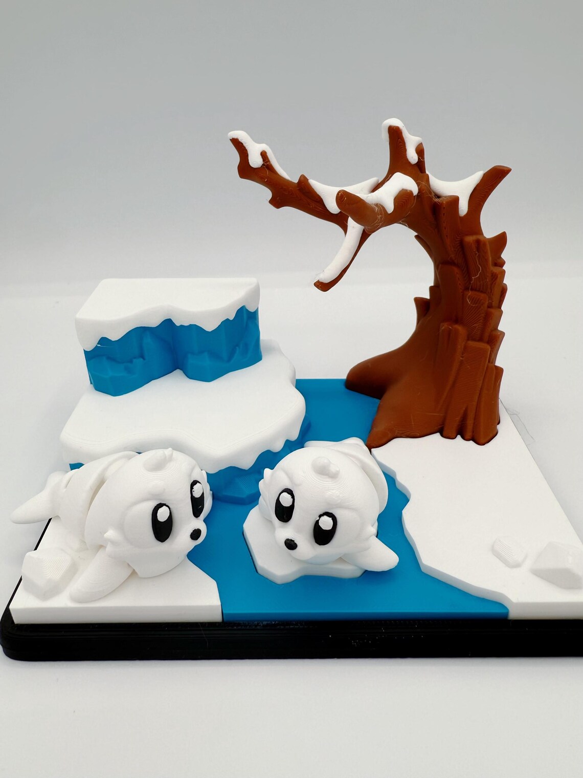 Arctic Friends Playset – 3D Printed Polar Animal Diorama With Penguins ...