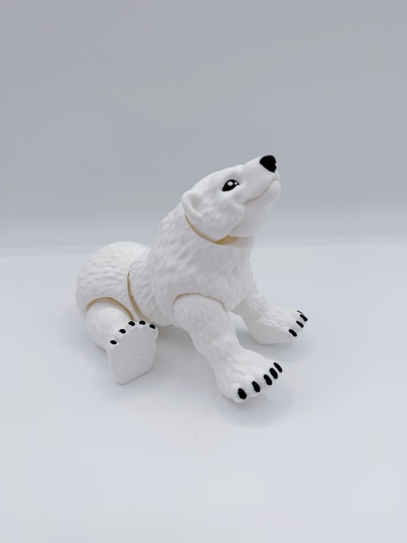 3D Printed Articulated Ice Age Animals – Mammoth, Sloth, Polar Bear ...