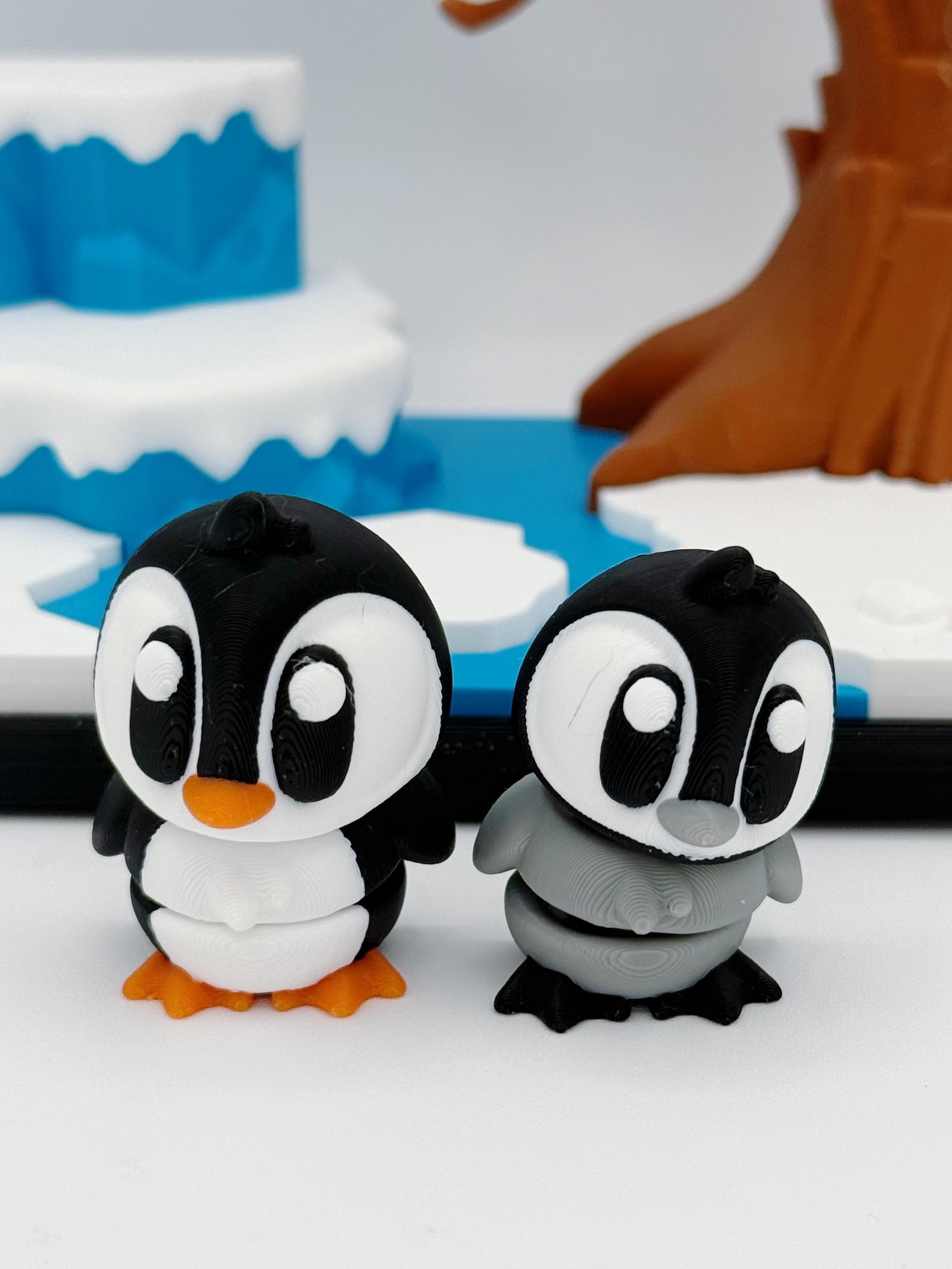 Arctic Friends Playset – 3D Printed Polar Animal Diorama With Penguins ...