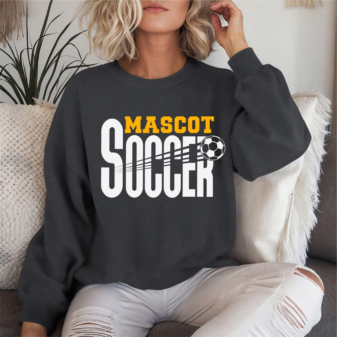 Custom Soccer Sweatshirt, School Spirit Wear, Team Spirit Wear, Spirit ...