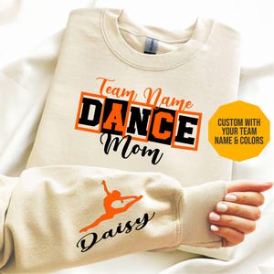 Custom Dance Mom Shirt, Dance Mom Hoodie, Proud Dance Mom Shirt Custom ...