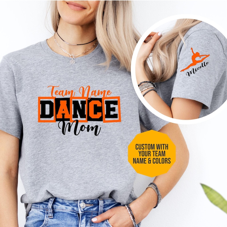 Custom Dance Mom Shirt, Dance Mom Hoodie, Proud Dance Mom Shirt Custom ...