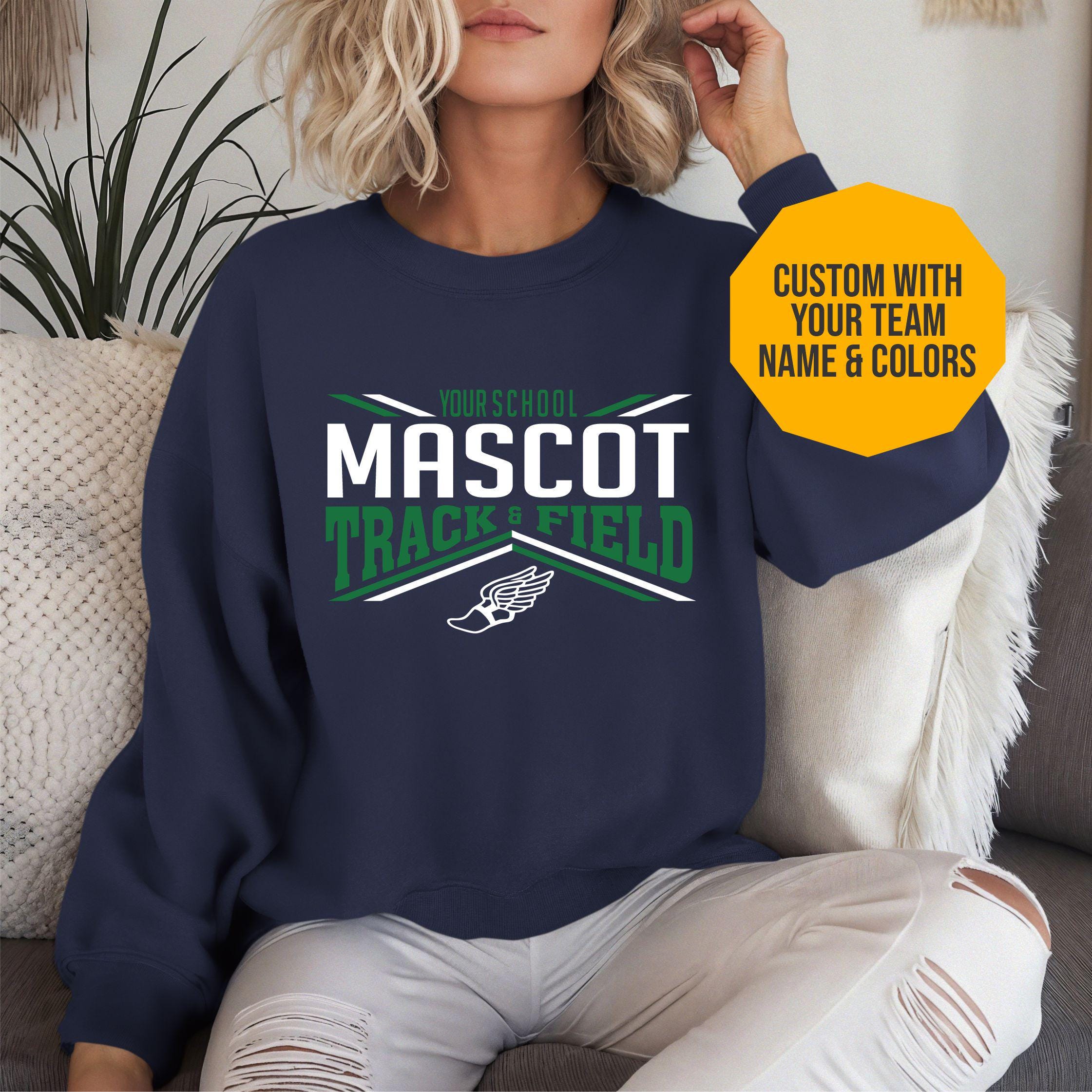 Custom Track Mom Shirt, School Spirit Wear, Track Sweatshirt, Track ...