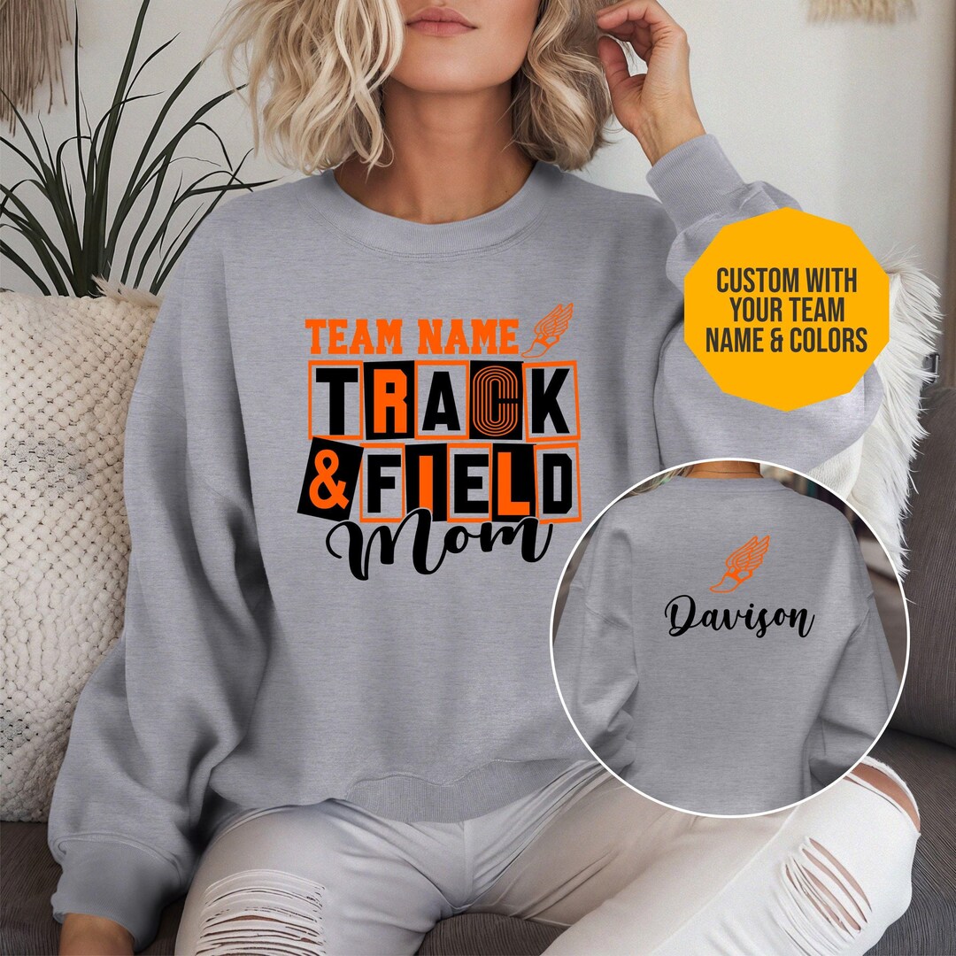 Custom Track Mom Shirt, School Spirit Wear, Track Mom Sweatshirt, Track ...