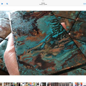 3”x6” Copper Subway Tile for Kitchen Backsplash, Kitchen or Bar Patina ...