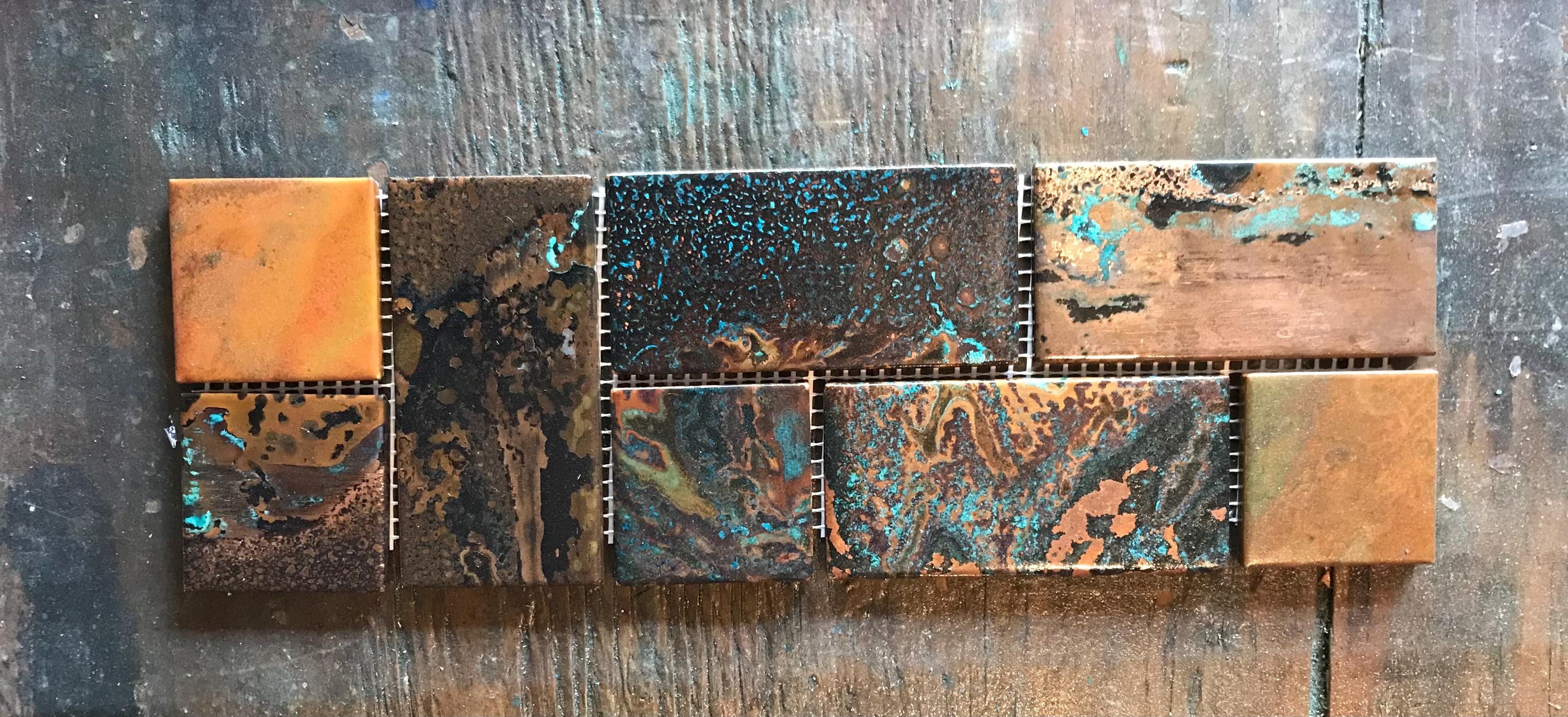 Genuine Copper Tile Border 4”x12” Architectural Salvage Vibe for ...
