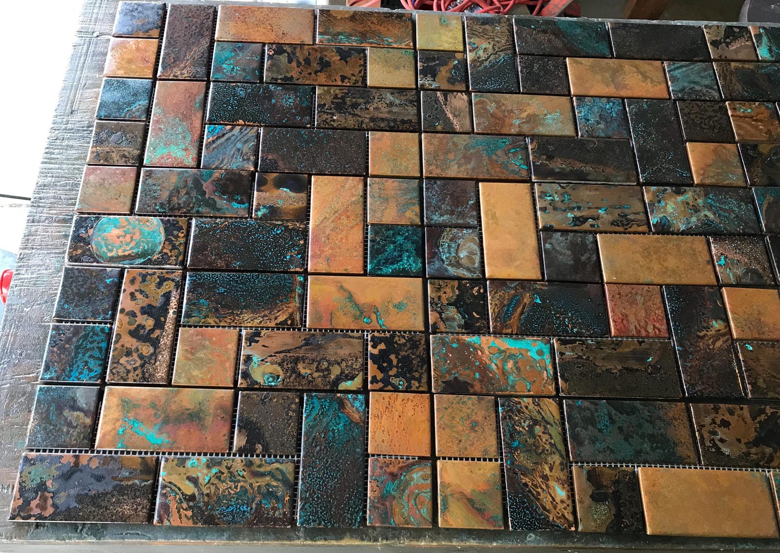 Genuine Copper Tile Border 4”x12” Architectural Salvage Vibe for ...