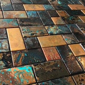 Genuine Copper Tile Border 4”x12” Architectural Salvage Vibe for ...