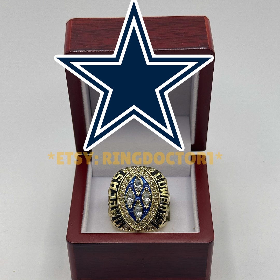Dallas Cowboys Football Team Championship Ring Mini Super Bowl Wood ...