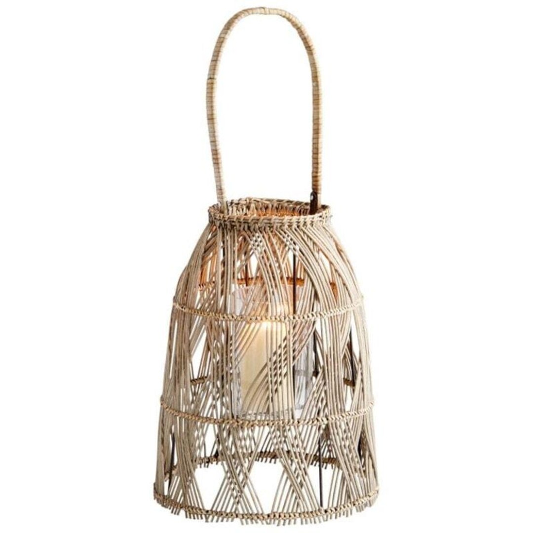NEW Cyan Design Large Clydesdale Candleholder Rattan Lantern Indoor ...