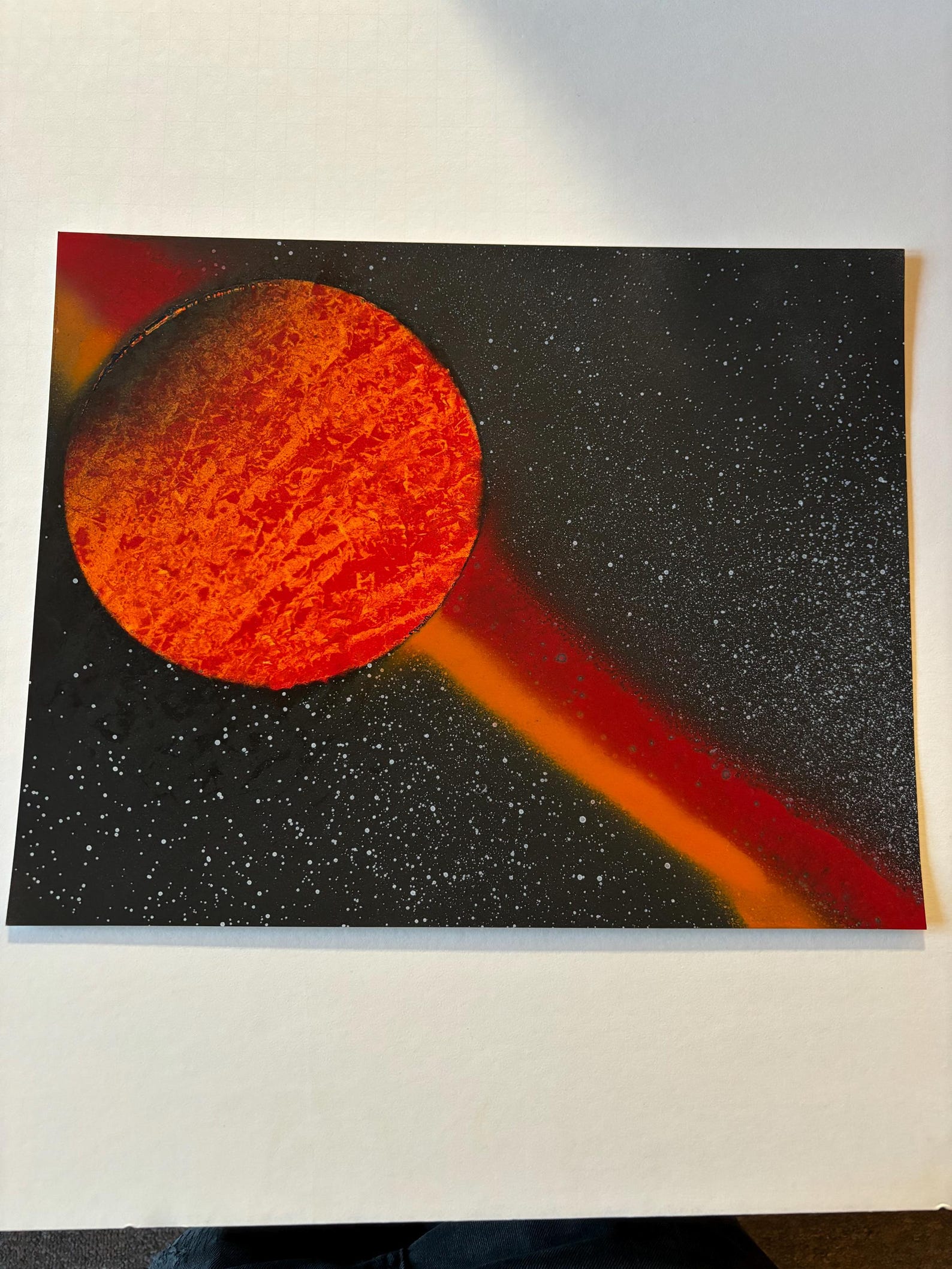 Fireball (spray Paint Poster) - Etsy