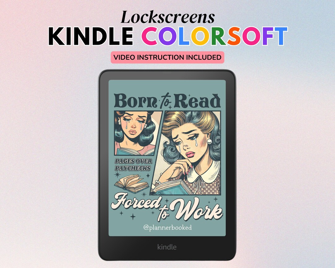 Kindle Colorsoft Lock Screen, Kindle Lock Screen, Kindle Paperwhite ...
