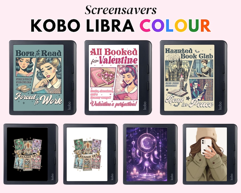 Kobo Libra Colour Screensaver, Digital Download Lock Screen, Kobo Clara ...
