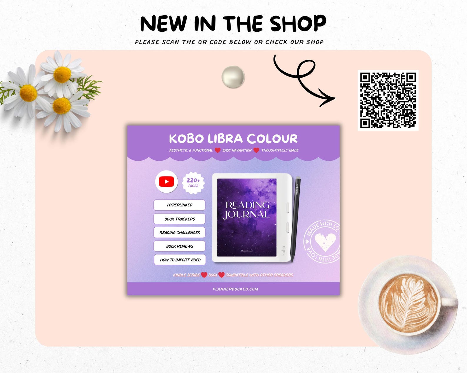 Kobo Libra Colour Wallpaper, Kobo Screensaver, Digital Download ...