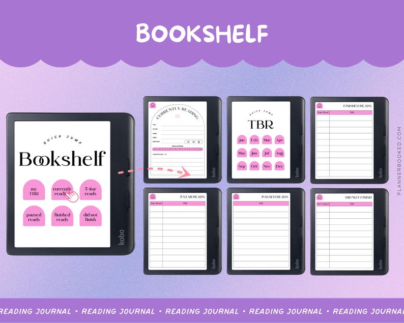 Kobo Libra Colour Reading Journal & Book Tracker | Digital Reading ...