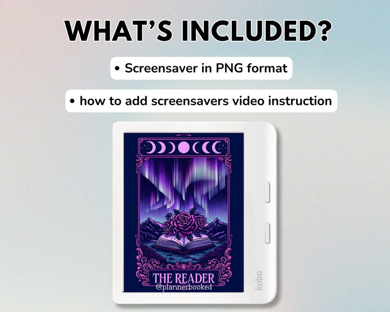 Kobo Libra Colour Wallpaper, Kobo Screensaver, Digital Download ...