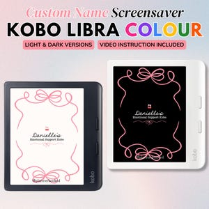 Coquette Kobo Libra Colour Screensaver, Whimsical Wallpaper Lockscreen ...
