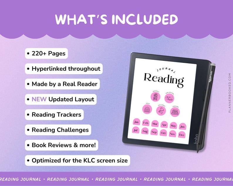 Kobo Libra Colour Reading Journal & Book Tracker | Digital Reading ...