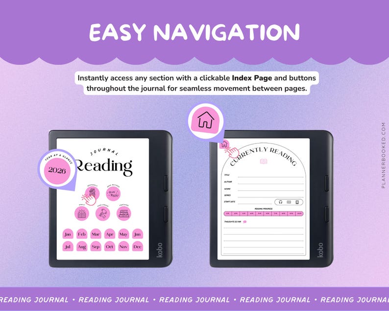 Kobo Libra Colour Reading Journal & Book Tracker | Digital Reading ...