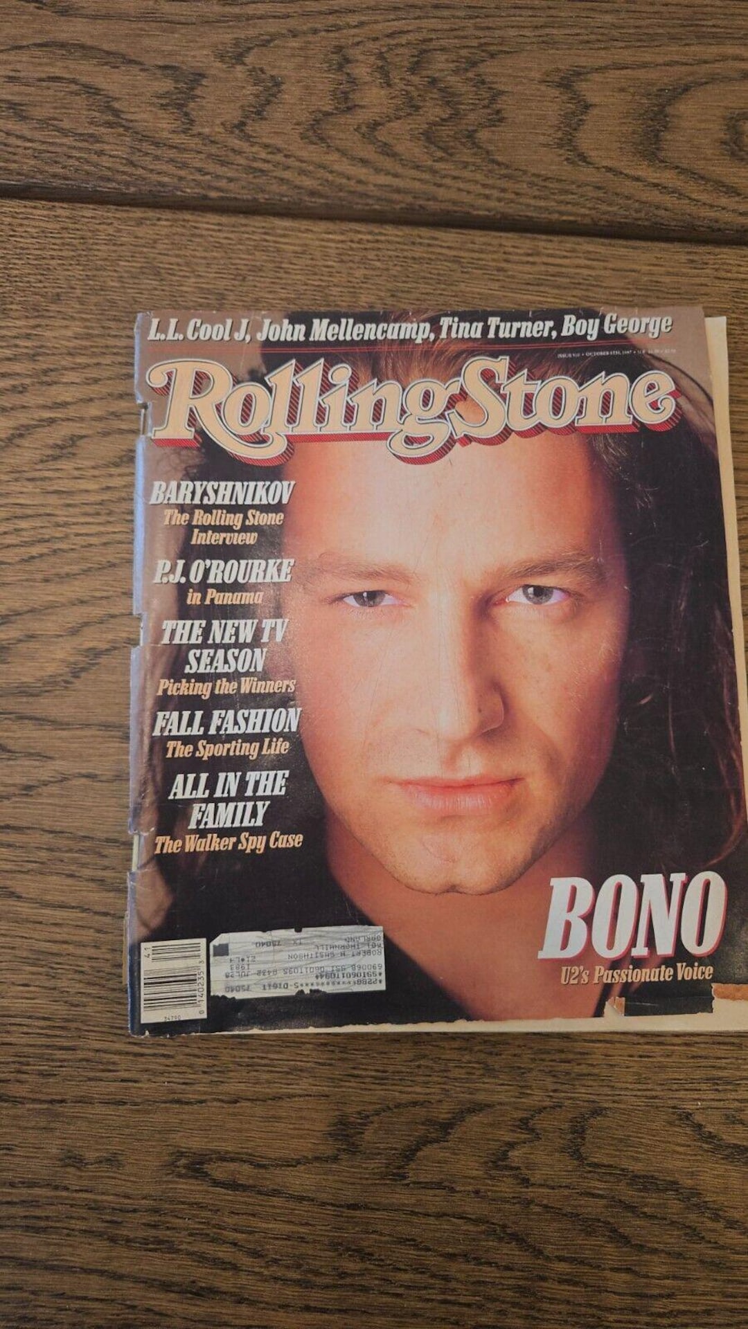 Rolling Stone Magazine: October 8th, 1987 Issue - Bono on the Cover - Etsy