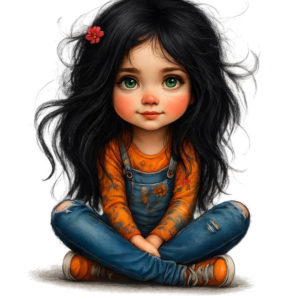 14 Cute Girl Clipart PNG With Transparent Background | 4096x4096 Px ...