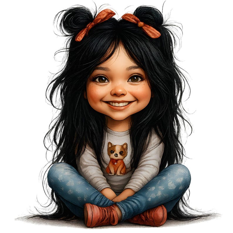 14 Cute Girl Clipart PNG With Transparent Background | 4096x4096 Px ...
